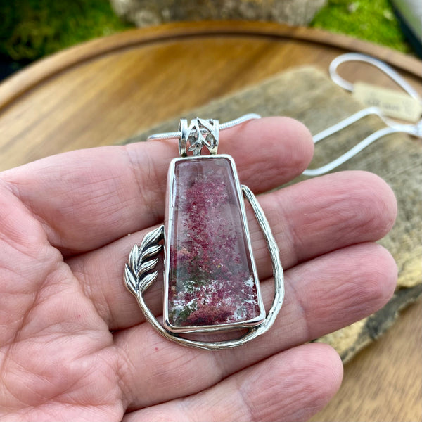 Emergence Pendant with Natural Lodalite - Opal Wing Jewellery