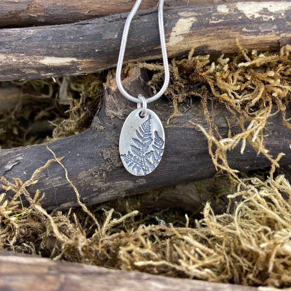 Mini Fern Pendant - Opal Wing Jewellery